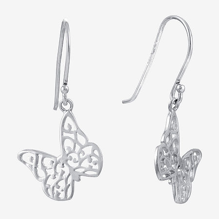 Click here for Silver Treasures Womens Sterling Silver Butterfly... prices