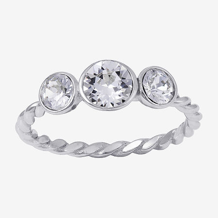 Click here for Silver Treasures Womens 20.5MM Crystal Sterling Si... prices