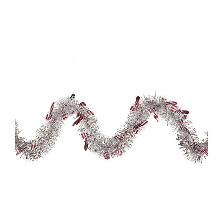 Click here for 50 x 3 Silver Christmas Candy Cane Wrapped Tinsel... prices