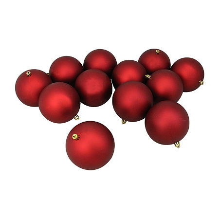 Click here for 12ct Red Hot Shatterproof Matte Christmas Ball Orn... prices