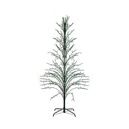 Click here for 9 Black Pre-Lit Artificial Cascade Twig Christmas... prices