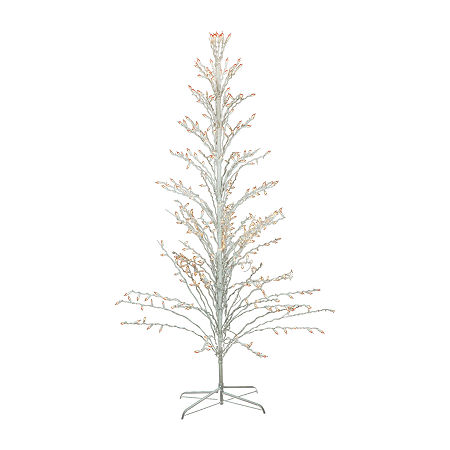 Click here for 6 White Lighted Christmas Cascade Twig Tree Outdoo... prices