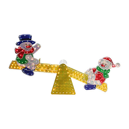 Click here for 48 Yellow and Red Pre-Lit Holographic Snowmen on S... prices