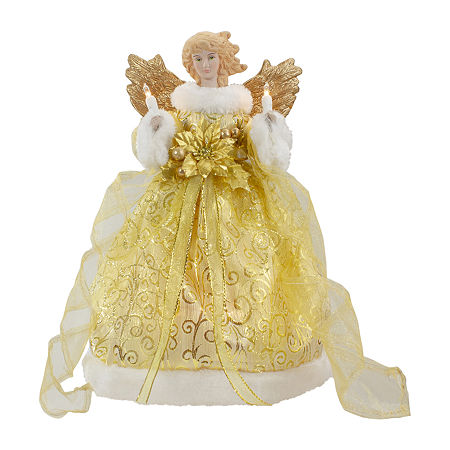 Click here for 12 Lighted Gold Angel with Wings Christmas Tree To... prices