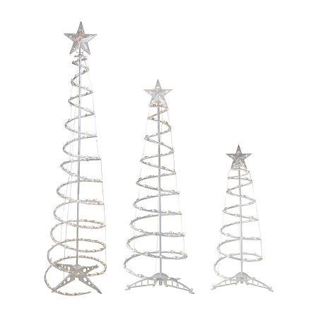 Click here for Set of 3 Clear Lighted Spiral Christmas Trees - 3... prices