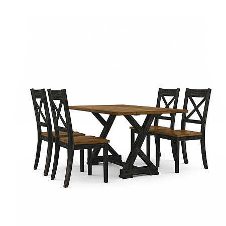 Click here for Embra 5-pc. Rectangular Dining Set  One Size  Blac... prices