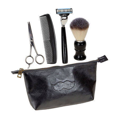 Click here for Mustache and Beard set in vegan case  One Size  Bl... prices