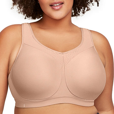 Glamorise Womens Sport High Impact Wonderwire Bra 9066 - Cafe