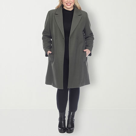 Click here for White Mark Womens Plus Lightweight Car Coat  1x  G... prices