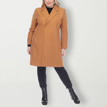 Click here for White Mark Womens Plus Lightweight Car Coat  1x  B... prices