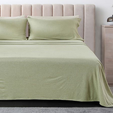 Click here for Linery Heathered Melange Sheet Set  One Size  Blue prices