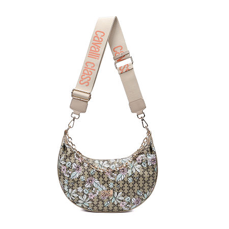 Click here for Cavalli Class Nunzia Top Zip Moon Crossbody Bag  O... prices