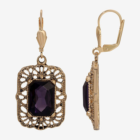 Click here for 1928 Womens Drop Earrings  One Size  Purple prices