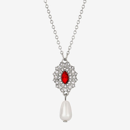 Click here for 1928 Womens Simulated Pearl Alloy 16 Inch Pendant... prices