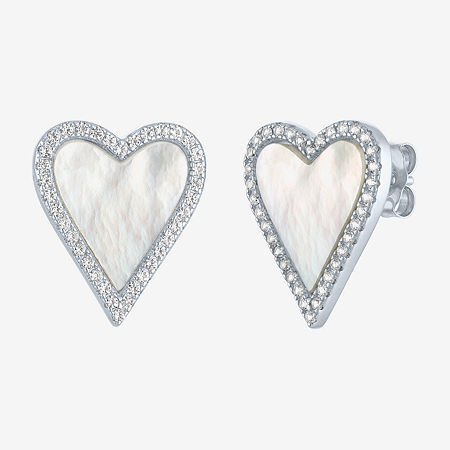 Click here for White Mother Of Pearl Sterling Silver 15mm Heart S... prices