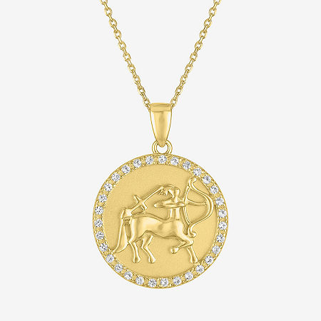 Click here for Zodiac Womens Lab Created White Sapphire 14K Gold... prices