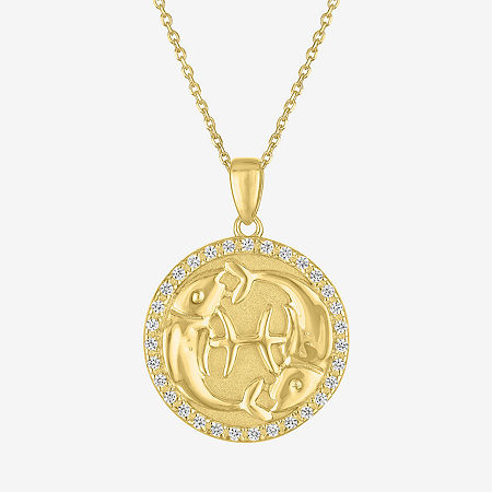 Click here for Zodiac Womens Lab Created White Sapphire 14K Gold... prices