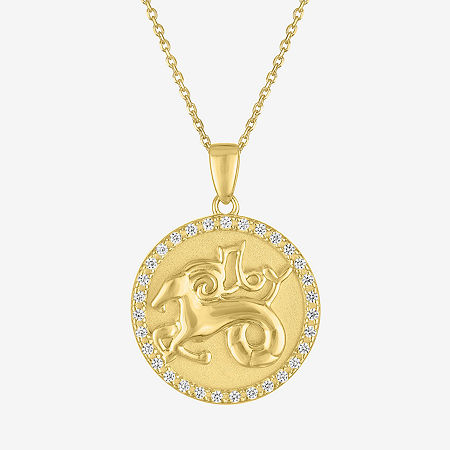 Click here for Zodiac Womens Lab Created White Sapphire 14K Gold... prices