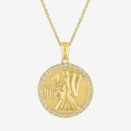 Click here for Zodiac Womens Lab Created White Sapphire 14K Gold... prices