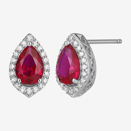 Click here for Gemstone Sterling Silver 11.2mm Pear Stud Earrings... prices