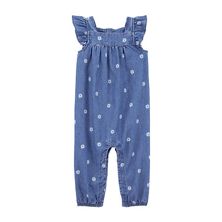 Click here for Carters Baby Girls Square Neck Sleeveless Jumpsuit... prices