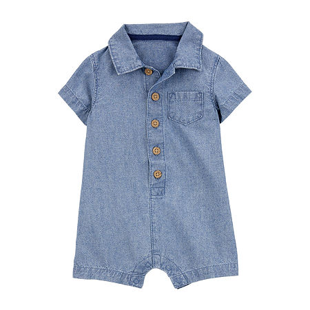 Click here for Carters Baby Boys Short Sleeve Romper  Newborn  Bl... prices