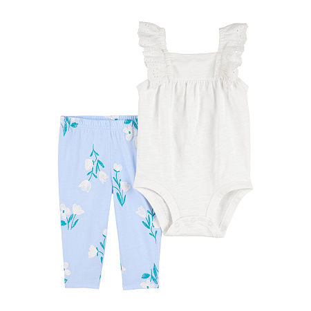 Click here for Carters Baby Girls 2-pc. Pant Set  Newborn  Blue prices