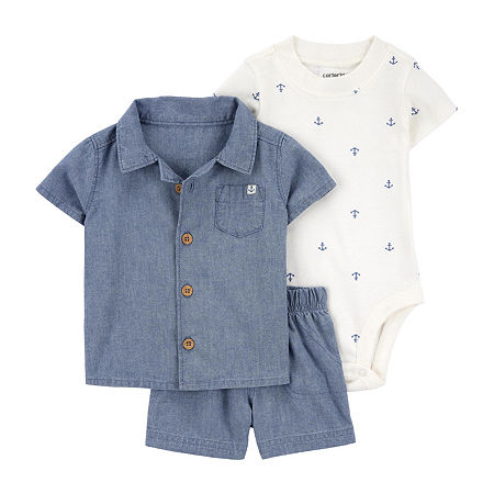Click here for Carters Baby Boys 3-pc. Short Set  3 Months  Blue prices