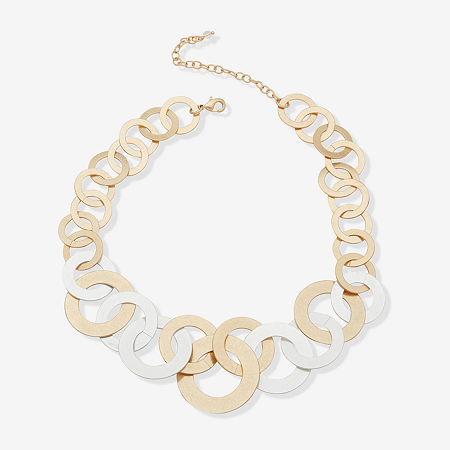 Click here for a.n.a Two Tone Womens 16 Inch Collar Necklace  One... prices