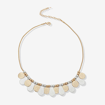Click here for a.n.a Two Tone Womens 16 Inch Collar Necklace  One... prices