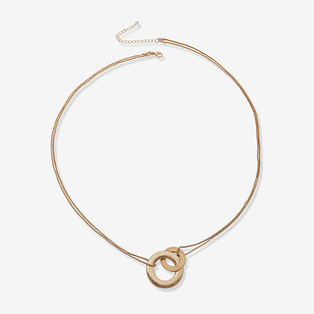 Click here for a.n.a Two Tone Womens Surgical Steel 16 Inch Y Nec... prices