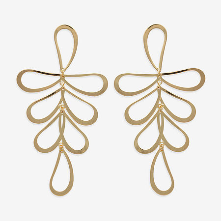 Click here for Bijoux Bar Gold Tone Womens Drop Earrings  One Siz... prices