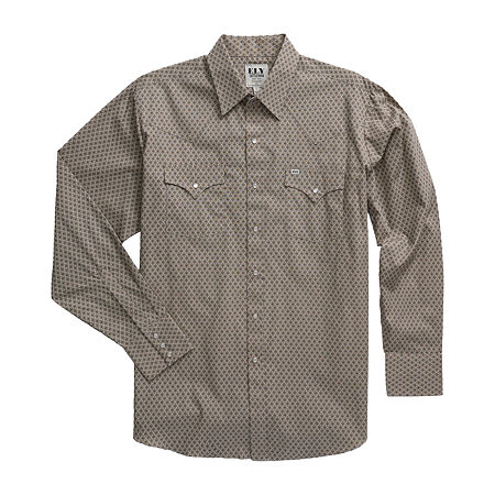 Click here for Ely Cattleman Medallion Print Mens Long Sleeve Wes... prices
