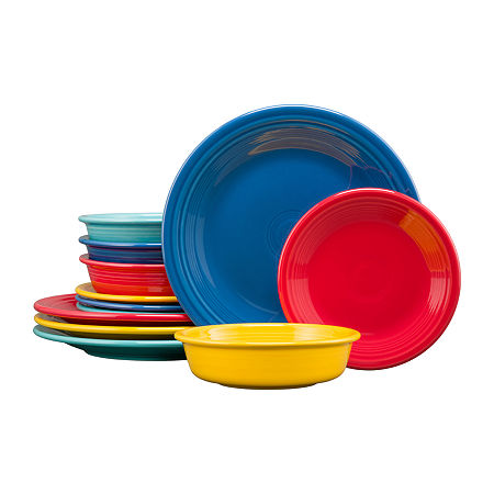 Click here for Fiesta Mixed Vibrant Classic Rim 12-pc. Dinnerware... prices