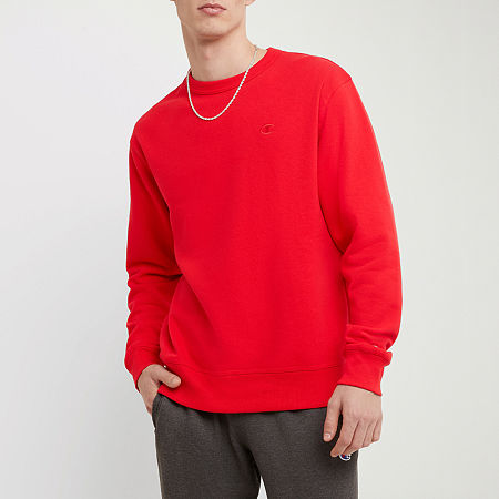 Champion Mens Powerblend Fleece Sweatshirt - Team Red