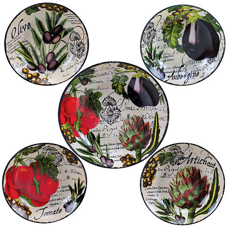 Certified International Botanical Veggies 5-Pc. Pasta Sets