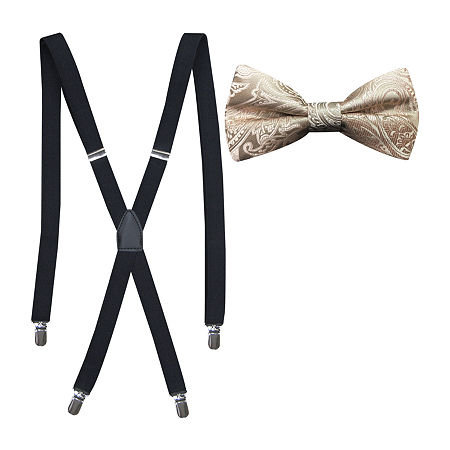 Click here for J. Ferrar Paisley Bow Tie Set  One Size  Pink prices