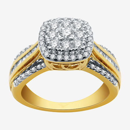 Click here for Womens 1 CT.T.W. Natural Diamond 10K Gold Cushion... prices
