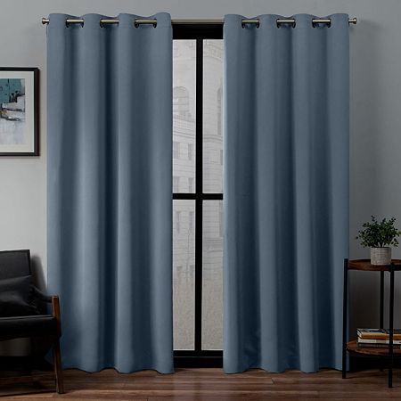 Click here for Exclusive Home Curtains Sateen Grommet Top Blackou... prices