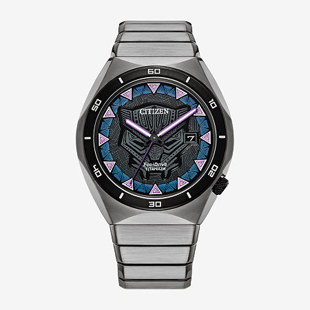 Click here for Citizen Black Panther Marvel Mens Silver Tone Brac... prices