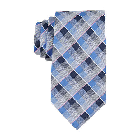 Click here for Stafford Plaid Tie  One Size  Blue prices