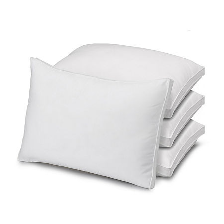 Plush Allergy Resistant Medium Down Like Fiber Filled 4 Pack Pillows