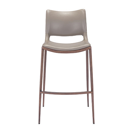 Zuo Ace Bar Chair  Set of 2 - Gray