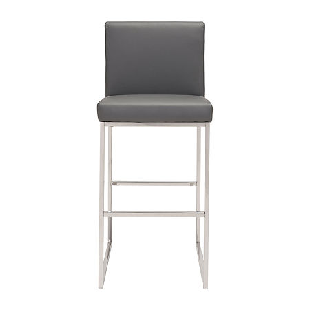 Zuo Genoa Barstool - Gray