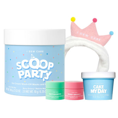 I Dew Care Scoop Party Mask Set With Headband ($35 Value) - JCPenney