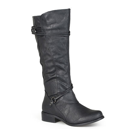 Click here for Journee Collection Womens Wide Calf Flat Heel Ridi... prices