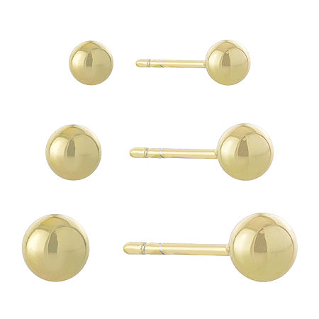Click here for Silver Reflections 3 Pair Earring Set  One Size prices