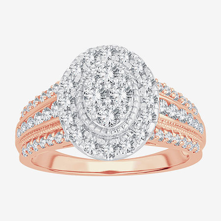 Click here for Womens 1 CT. T.W. Natural White Diamond 10K Rose G... prices