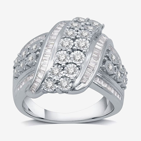 Click here for Womens 1 CT. T.W. Natural White Diamond Cocktail R... prices