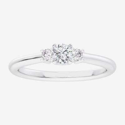 (G-H / Si1-Si2) Womens 1/3 CT. T.W. Lab Grown White Diamond Sterling ...
